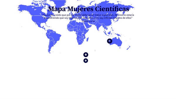 Mapa mujer científica | Genially