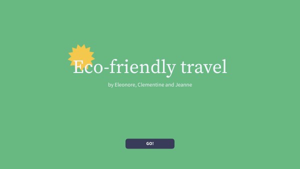Eco-friendly travel | Genially