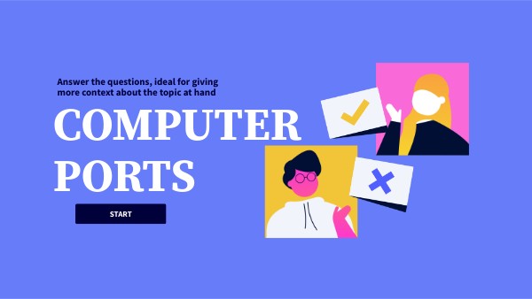Computer Ports quiz | Genially