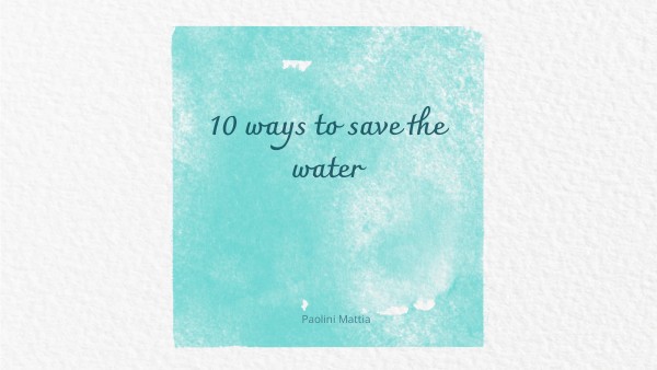save the water | Genially