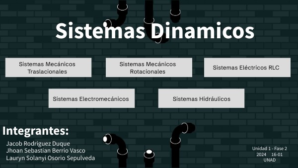 SD-Fase2 Introducción al modelado de sistemas dinámicos | Genially
