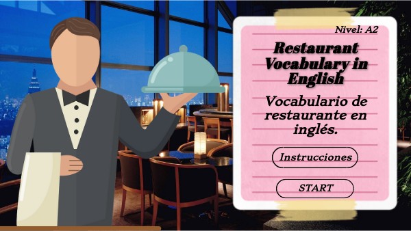 Restaurant vocabulary in English | Genially