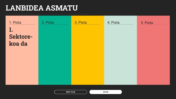 CLUE CHARACTER | Genially