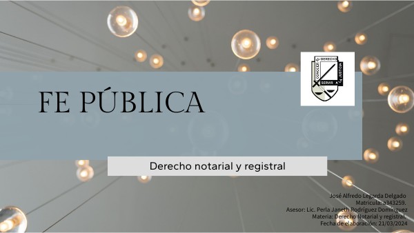 Fe pública | Genially