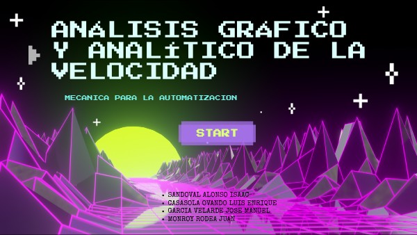 análisis gráfico y analítico de la velocidad | Genially