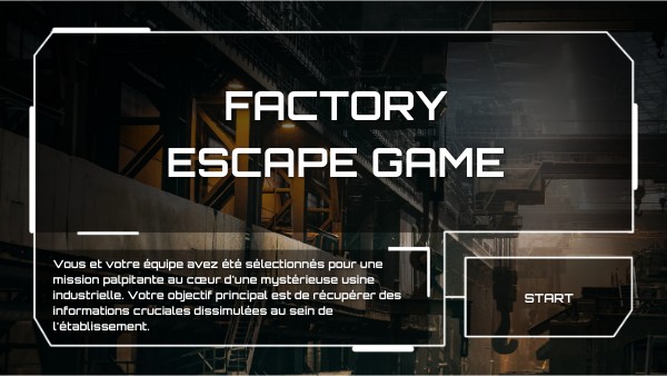 FACTORY ESCAPE GAME | Genially