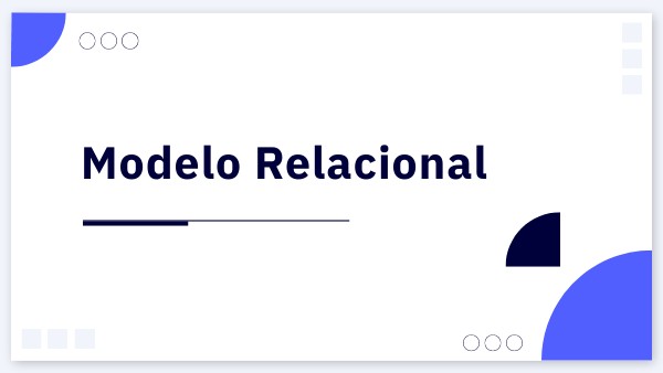 Modelo relacional