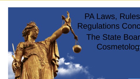 Cosmetology Law 1