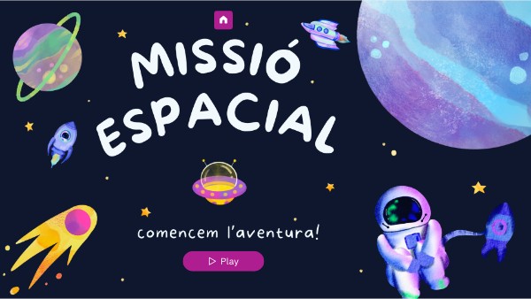 ESCAPE ROOM MISSIÓ ESPACIAL | Genially