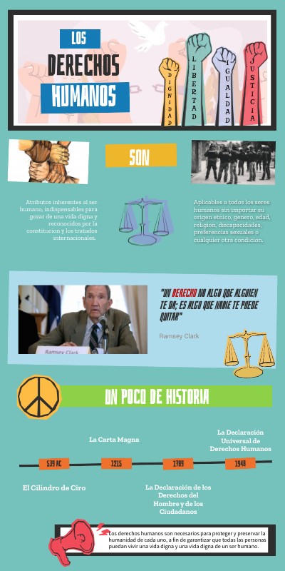 Infografía sobre los derechos humanos | Genially