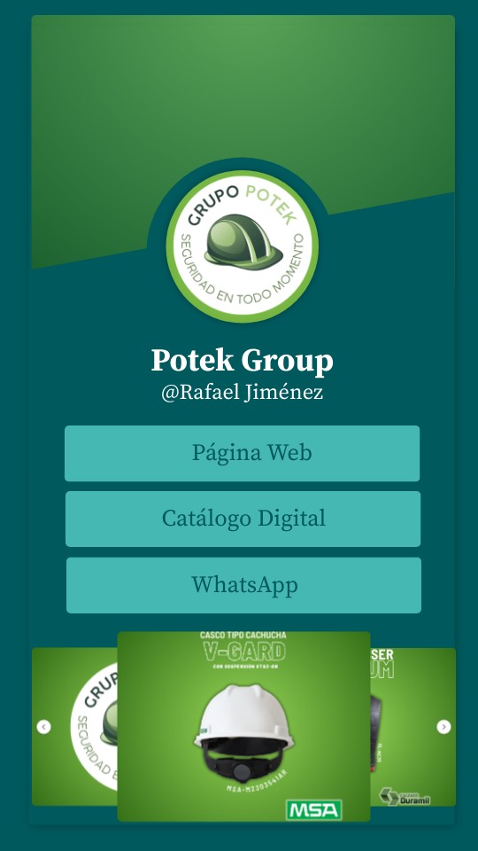 Tarjeta Digital Potek Group
