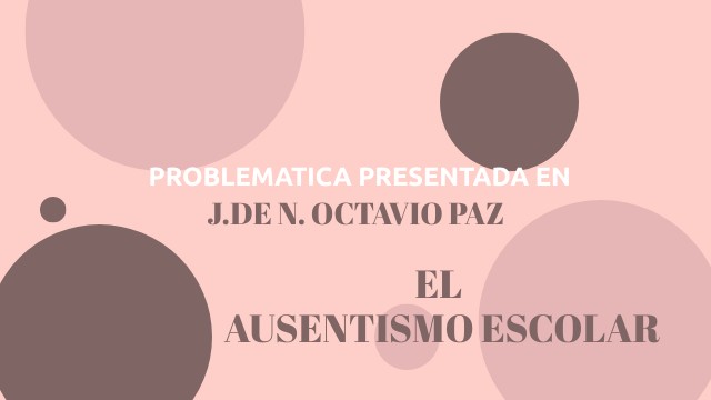 PROBLEMATICA AUSENTISMO ESCOLAR | Genially