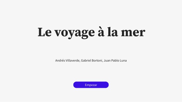 Lea et le voyage a la mer | Genially