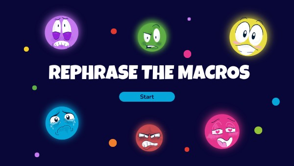 Rephrase The Macros | Genially