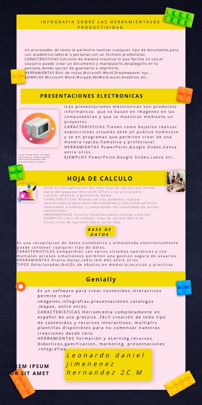 infografia de herramientas productivas 2C M | Genially