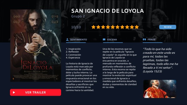 RESEÑA CINE SAN IGNACIO DE LOYOLA | Genially