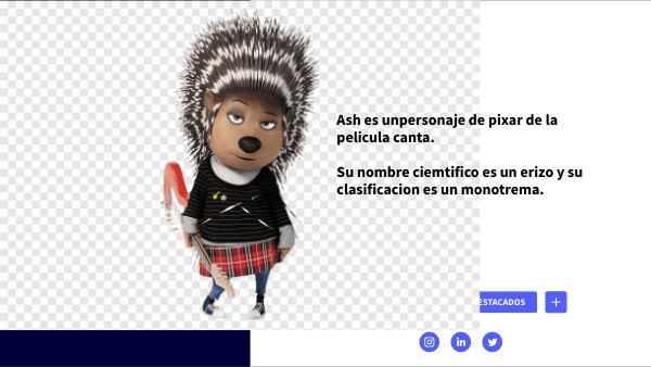 Bio del personaje ash | Genially