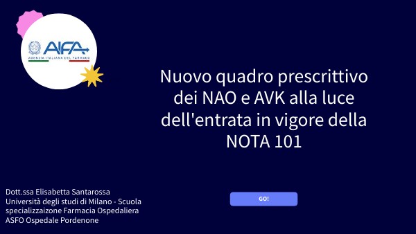 Versione aggiornata nota 101 | Genially