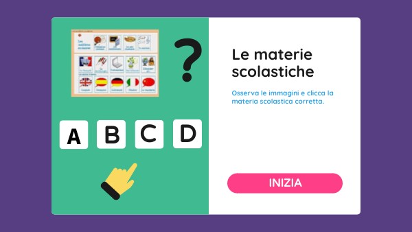 LE MATERIE SCOLASTICHE