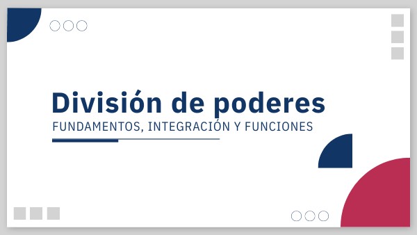 División de poderes Efraín | Genially