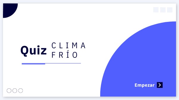 Quiz clima frío | Genially