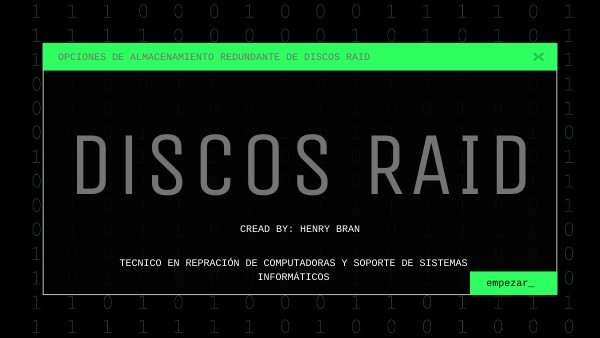 DISCOS RAID | Genially