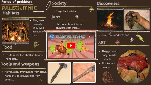 Paleolithic period (Prehistory) | Genially
