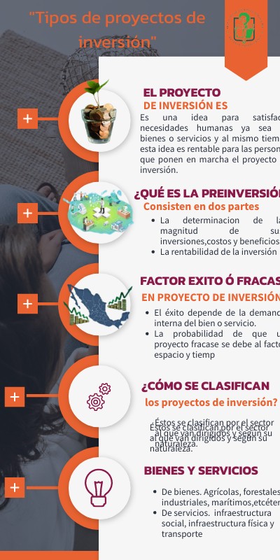 "Tipos de proyectos de inversión" | Genially