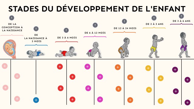 Stades de développement de l'enfant de 0 à 6ans | Genially