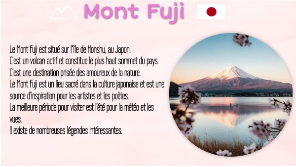 Le Mont Fuji | Genially