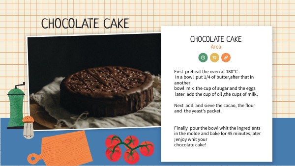 Aroa Chocolate cake | Genially