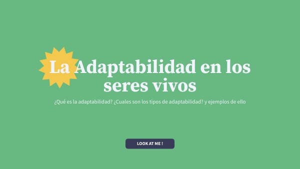La Adaptabilidad | Genially