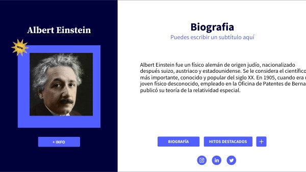Bio Personaje Genial | Genially