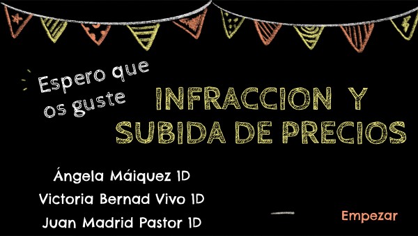 Infracción y subida de precios | Genially