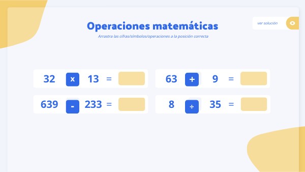 OPERACIONES MATEMÁTICAS | Genially