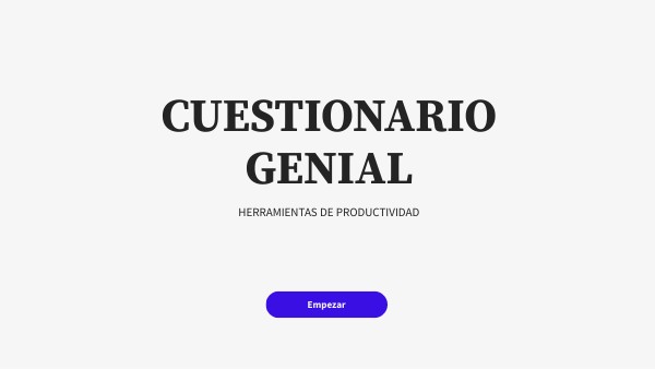Quiz Interactivo básico | Genially