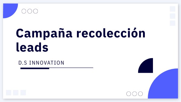 Campaña recolección de leads | Genially