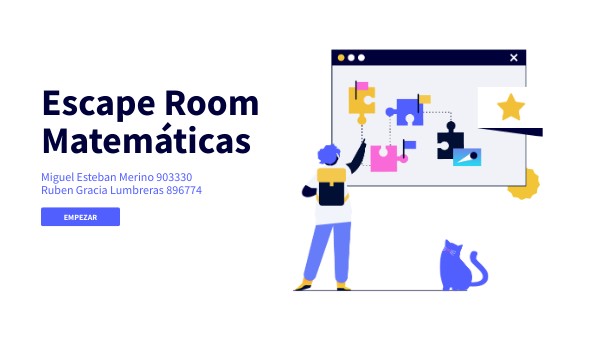 ESCAPE ROOM Matemáticas | Genially