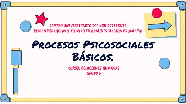 GRUPO 5 PROCESOS PSICOSOCIALES | Genially