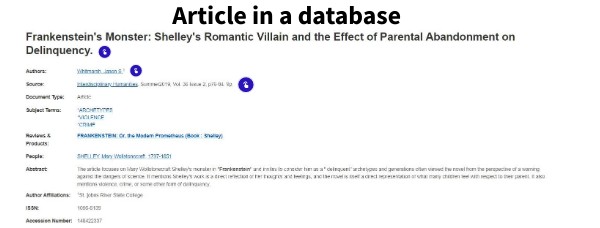 article in a database | Genially