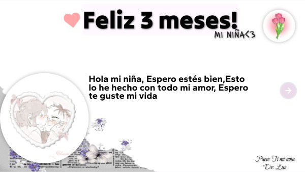 3 meses 💕 | Genially