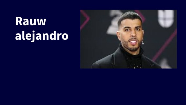 Rauw Alejandro | Genially