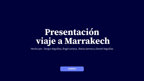 Presentación Marrakech | Genially