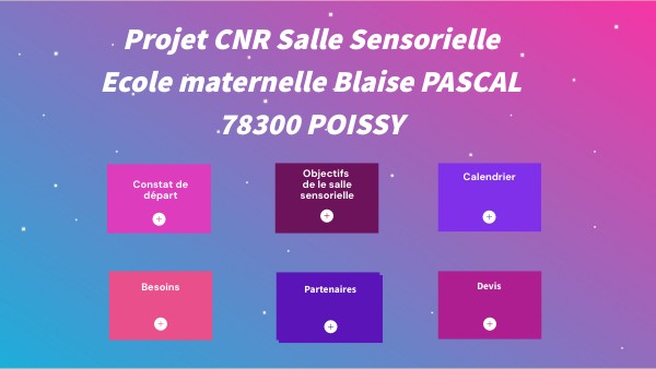 Projet CNR Ecole maternelle Pascal | Genially
