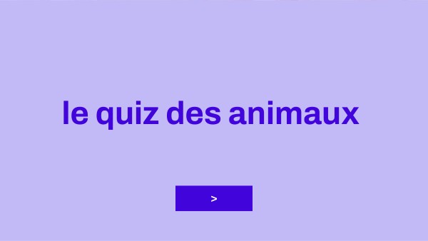Quiz animal