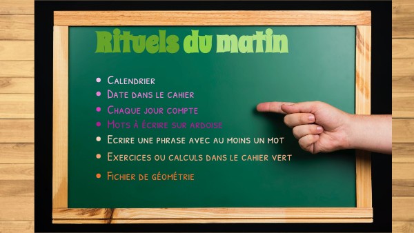 Blackboard rituels | Genially