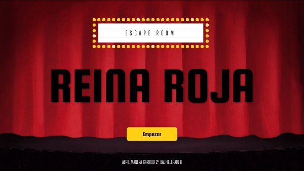 ESCAPE ROOM REINA ROJA | Genially
