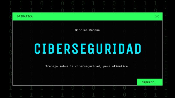 PRESENTACION CIBERSEGURIDAD