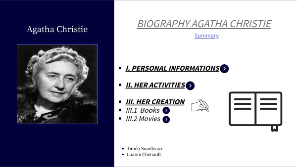 Biographie Agatha Christie