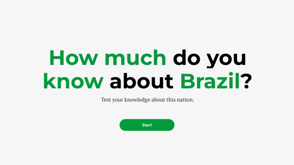 Quiz How much do you know about Brazil? | Genially